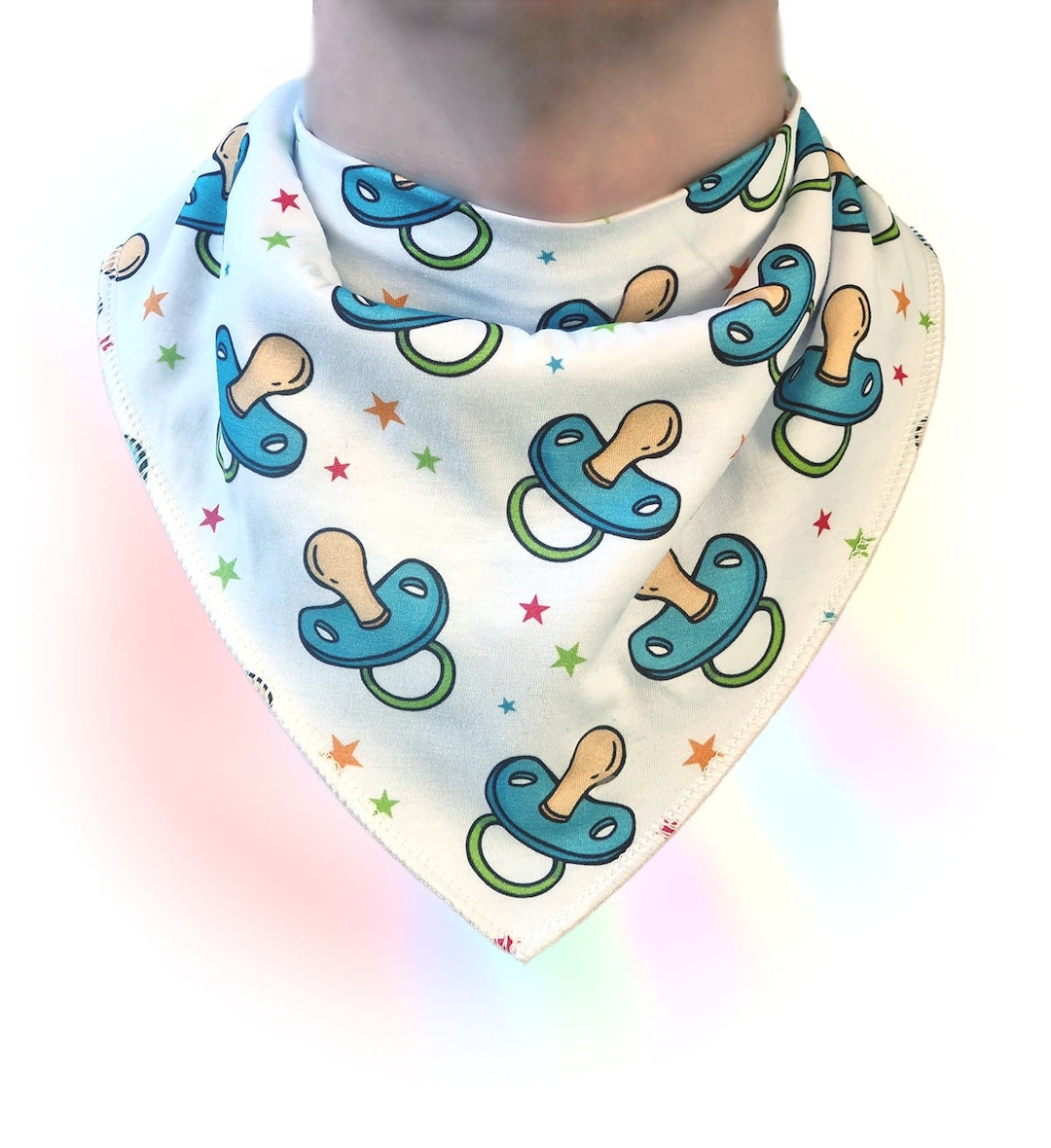 ABDL Adult Snaps Bandana Pacifier Design Ddlb Ddlg Bib Abdl - Etsy
