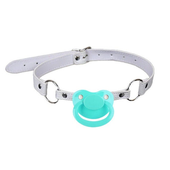 Adult Pacifier Gag White Abdl Dummy Gag Etsy Uk