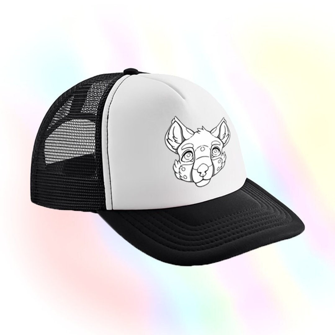 Adult Cap White/black Puppy Pet-play Hat - Etsy