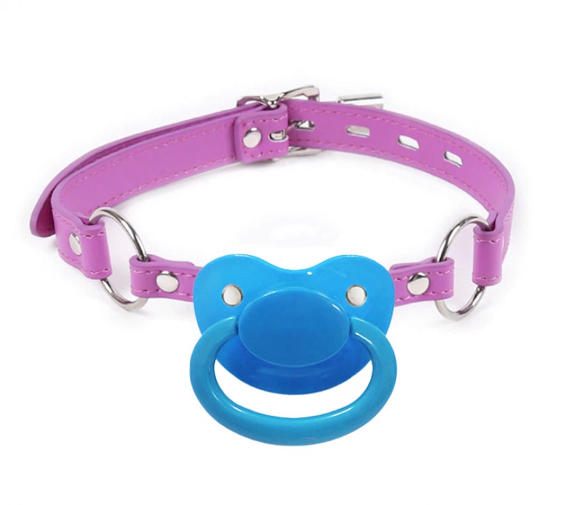 Adult Pacifier Gag Locking Pink ABDL Dummy Gag - Etsy UK