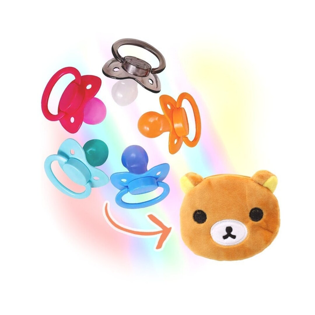 Adult Pacifier Discreet Plush Storage ABDL Dummy Hidden Bear Plushie - Etsy