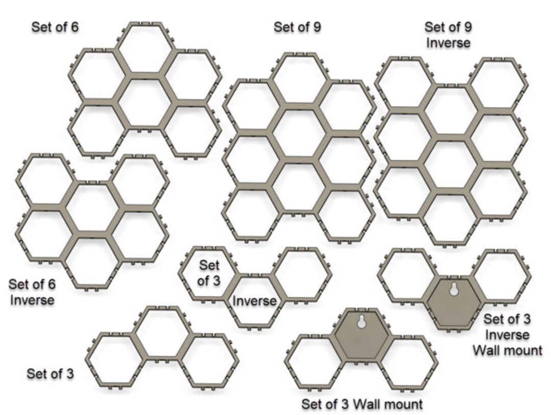 Minifig Honeycomb Wall Display (multiple Formats) Free Shipping! Great ...
