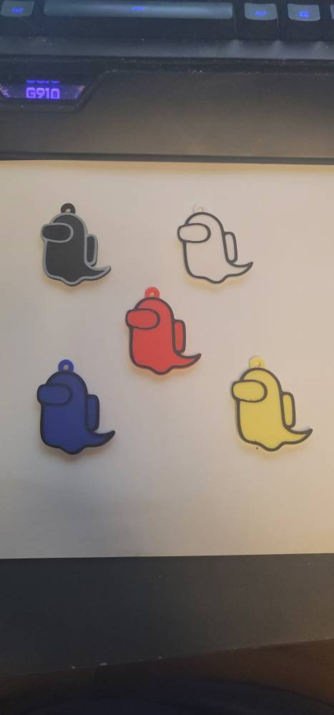 Amongus Keychains Ghost Version - Etsy