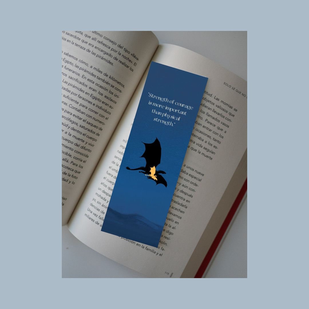 FOURTH WING Bookstagram Printable Bookmark, With Quote, Perfect for ...