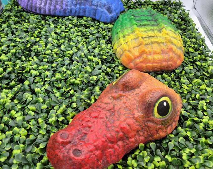 Concrete Alligator Statue, Alligator Art Birthday Present for Friend ...