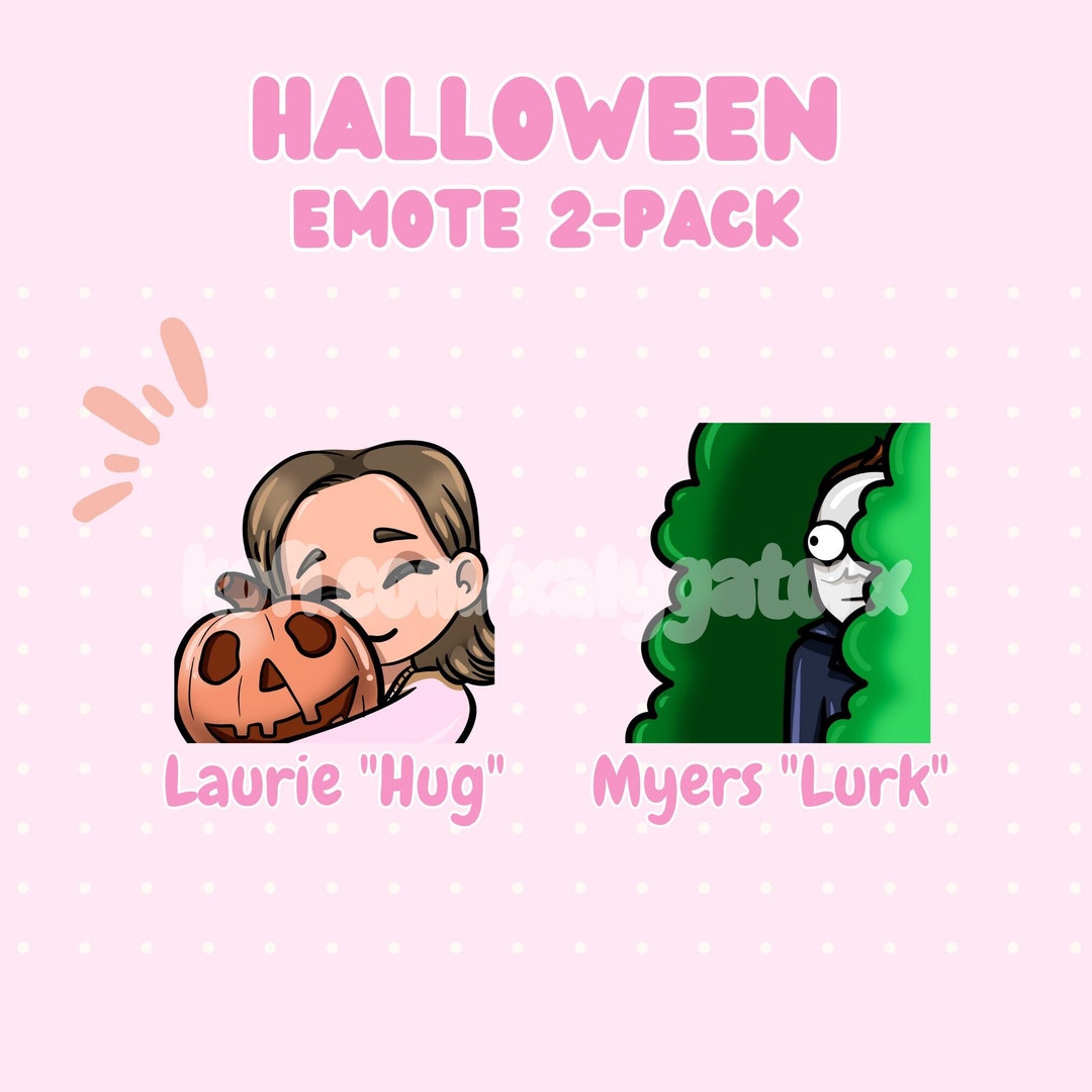 Halloween Laurie & Myers Static Emotes 2-pack P2U, Twitch Streamers ...