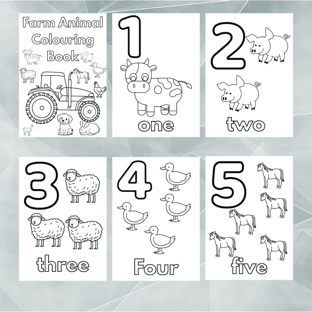 Colouring Book for Children | Number Colouring Pages | Numbers 1-10 ...