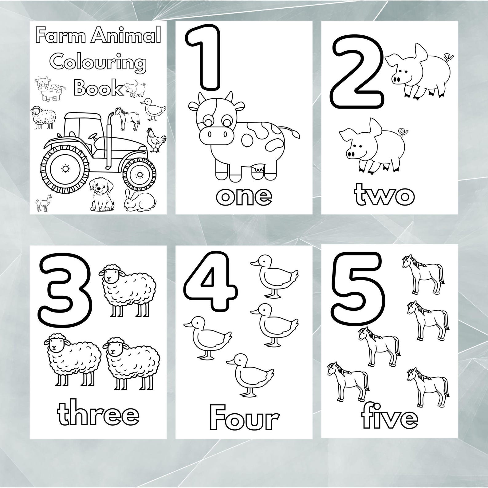 Colouring Book for Children | Preschool | Infant| Toddler| Number ...