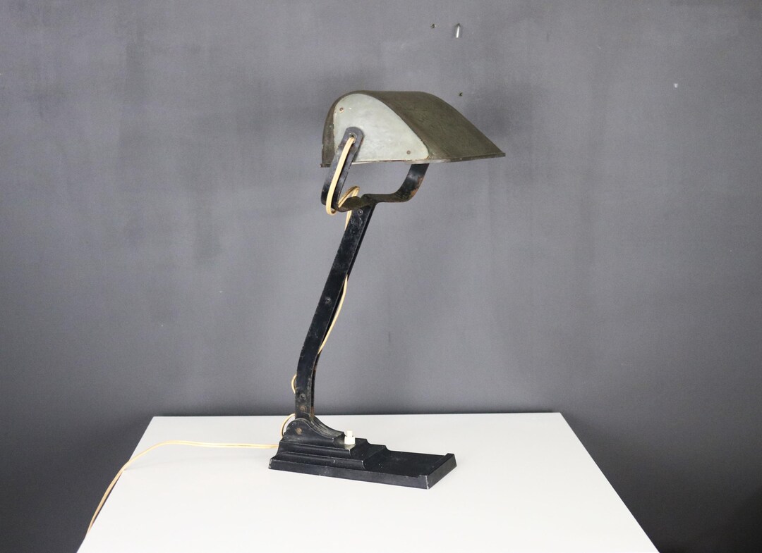 Art Deco Desk Lamp Also Called (notary Lamp) Made by Erpe Belgium - 50 ...