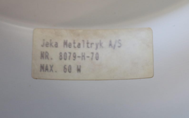 Vintage JEKA Verona Pendant Lamp – MODEL 8079 - Danish Mid-century ...
