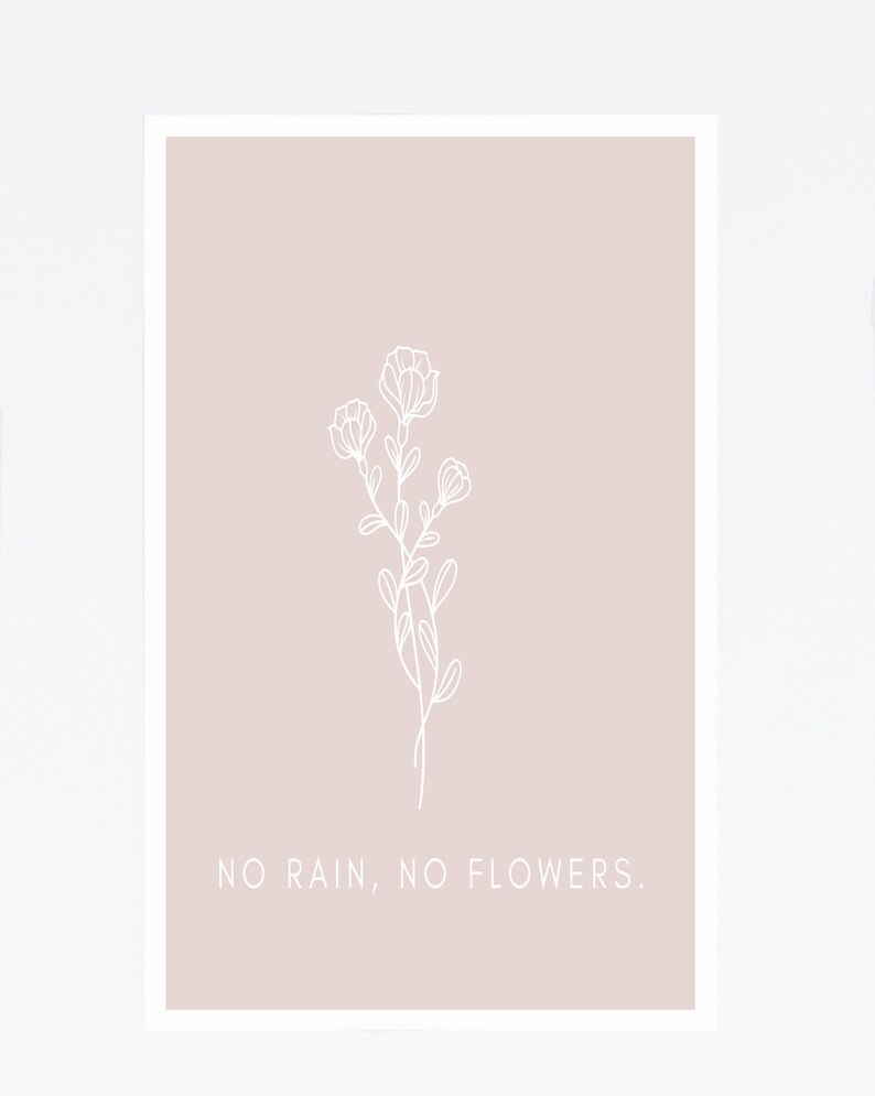 Inspirational, Flower Print, Instant Download, Wall Art, Poster ...