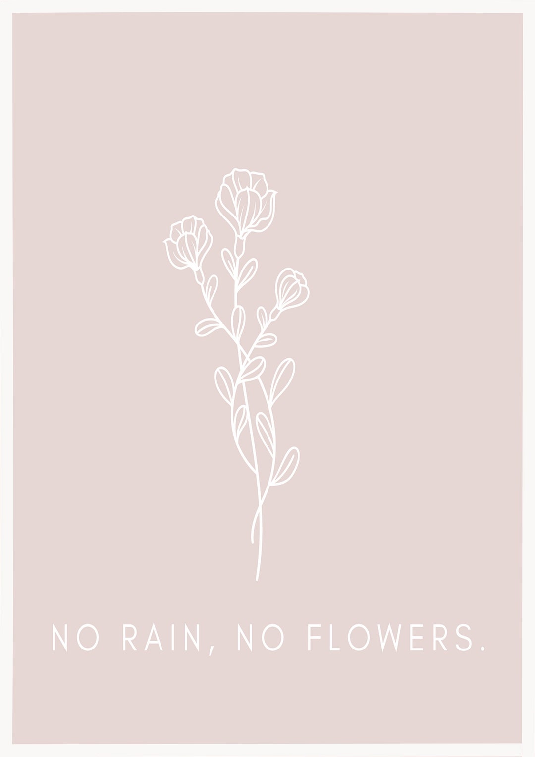 Inspirational, Flower Print, Instant Download, Wall Art, Poster ...