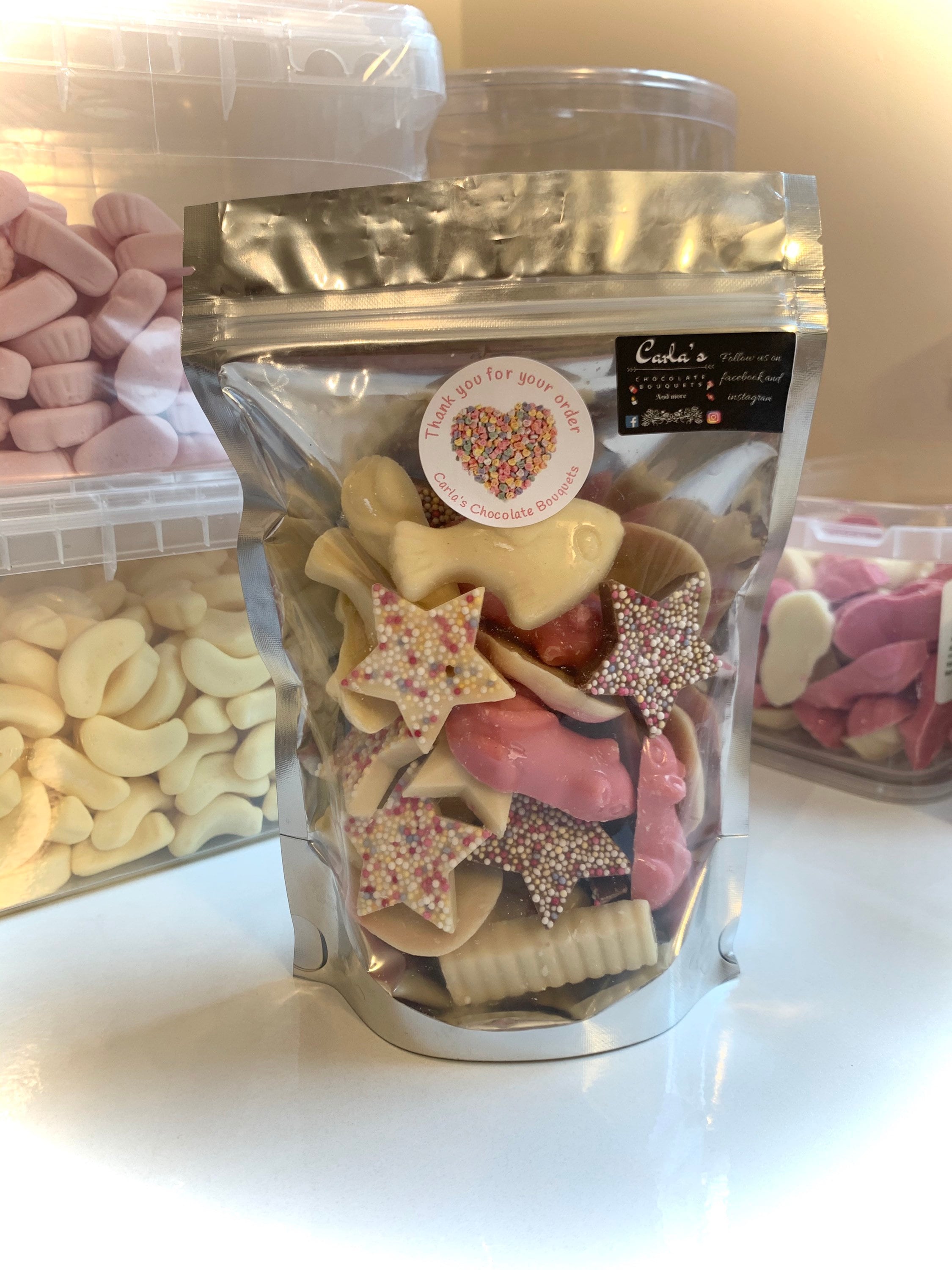 Chocolate pouches pouch sweet bag stand up resealable bag | Etsy