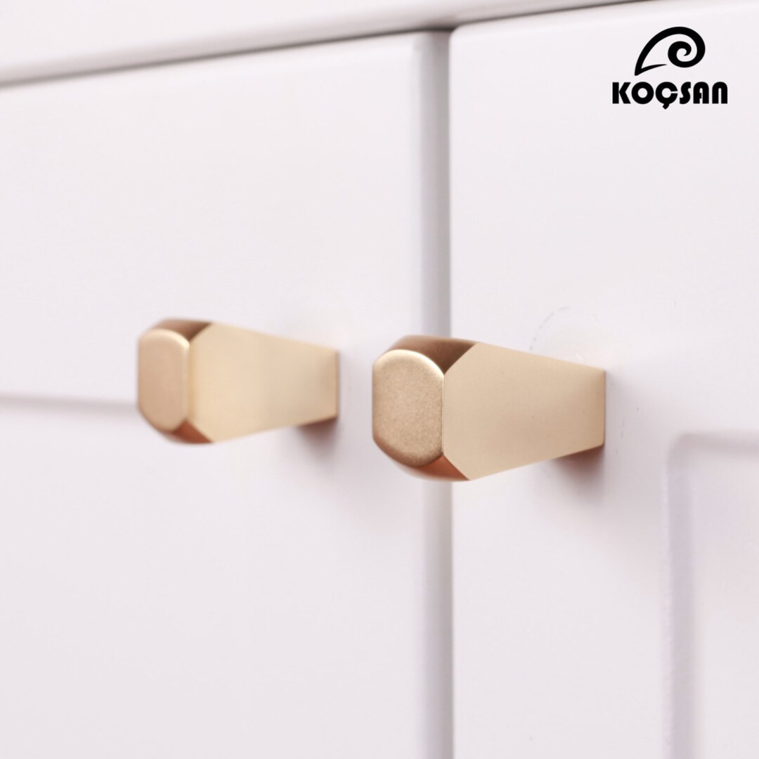 Luxury Solid Brass Gold Cabinet Handles, Cabinet Hardware, Drasser Pulls, Drawer Knobs ...