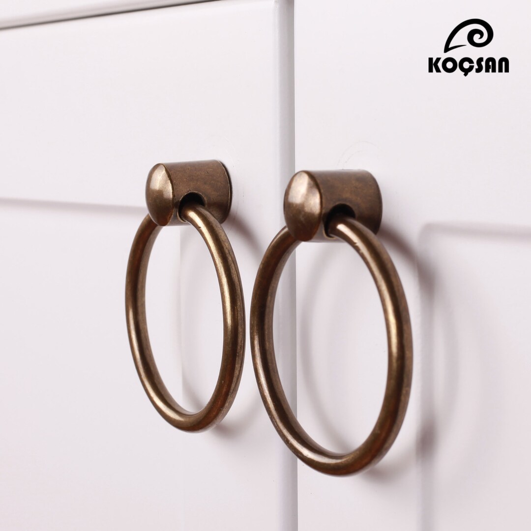 Ring Antique Bronze Cabinet Knobs, Cabinet Hardware, Drasser Pulls ...