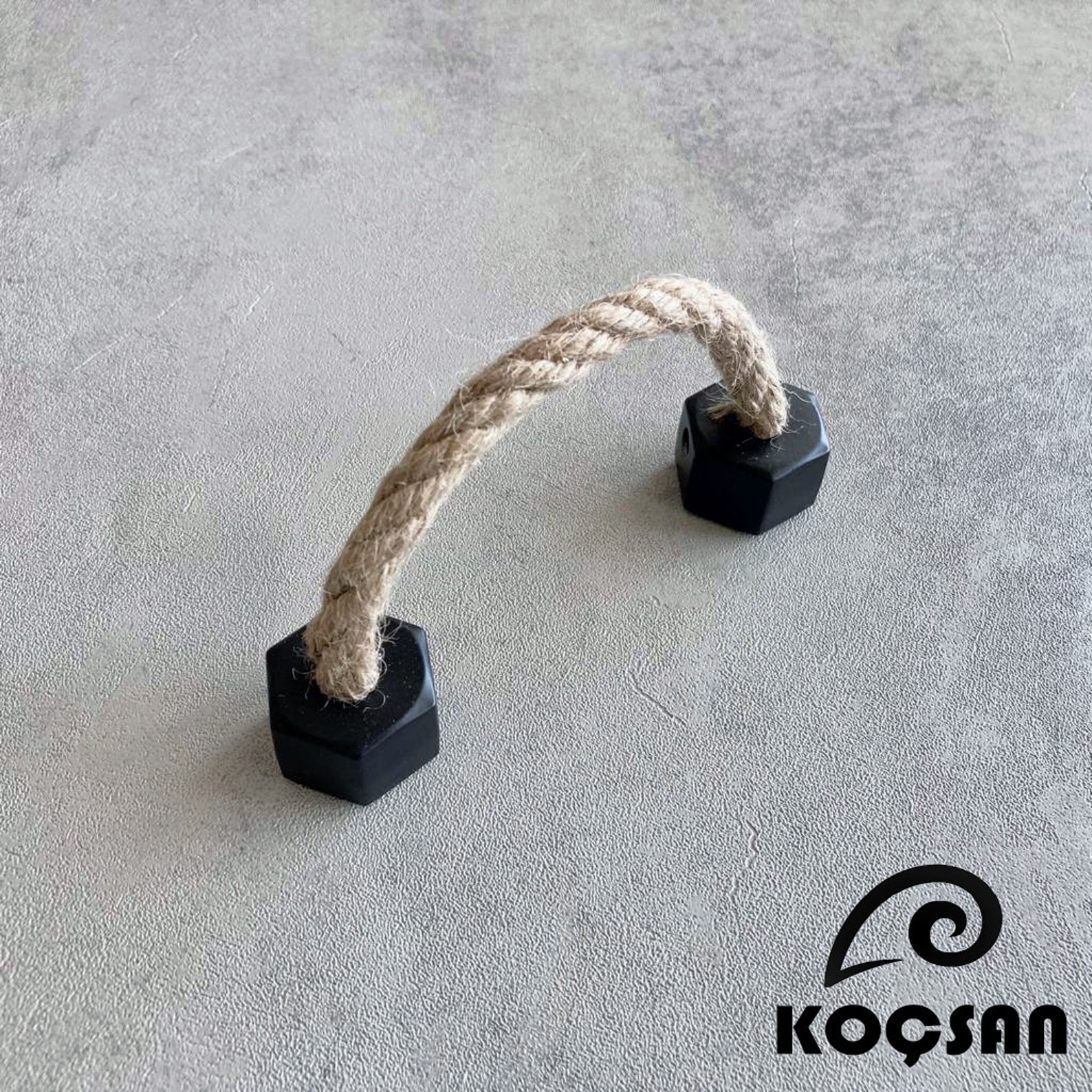 Luxury Black Jute Rope Cabinet Pulls, Cabinet Hardware, Dresser Pulls ...