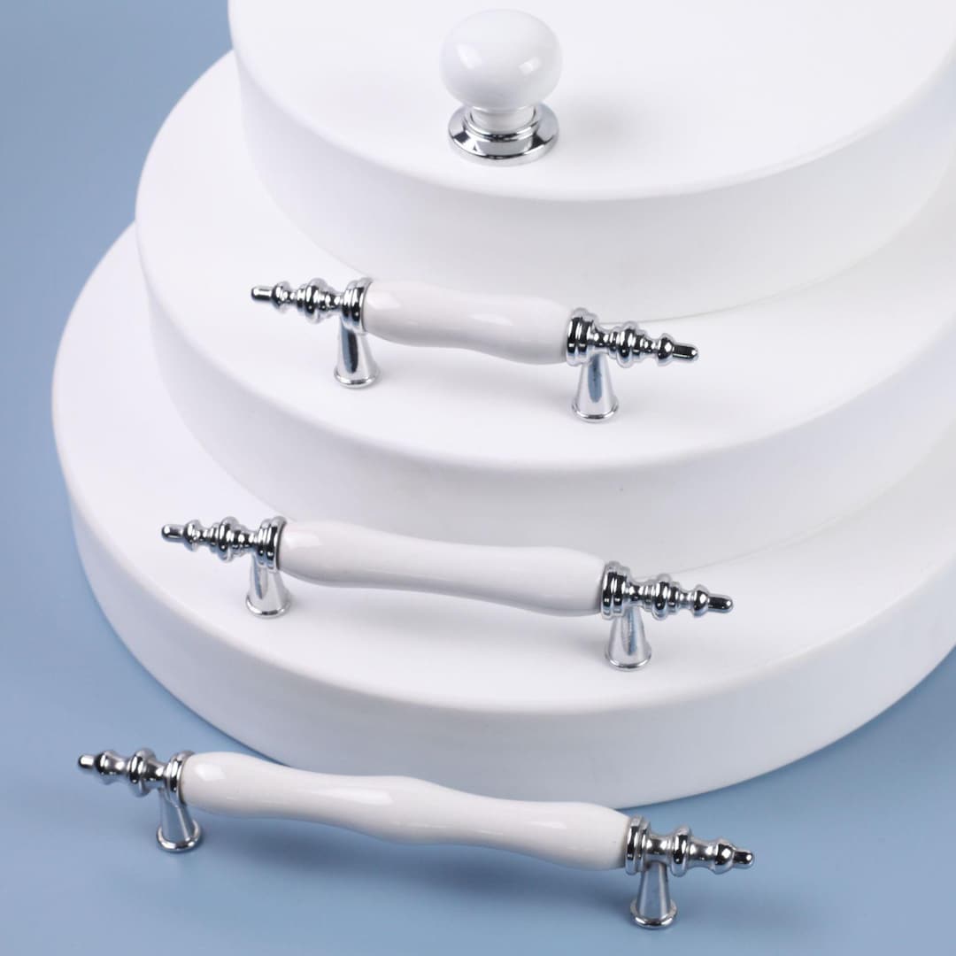 Porcelain Cabinet Handles: Ceramic Drawer Pulls, Kitchen Hardware - Etsy