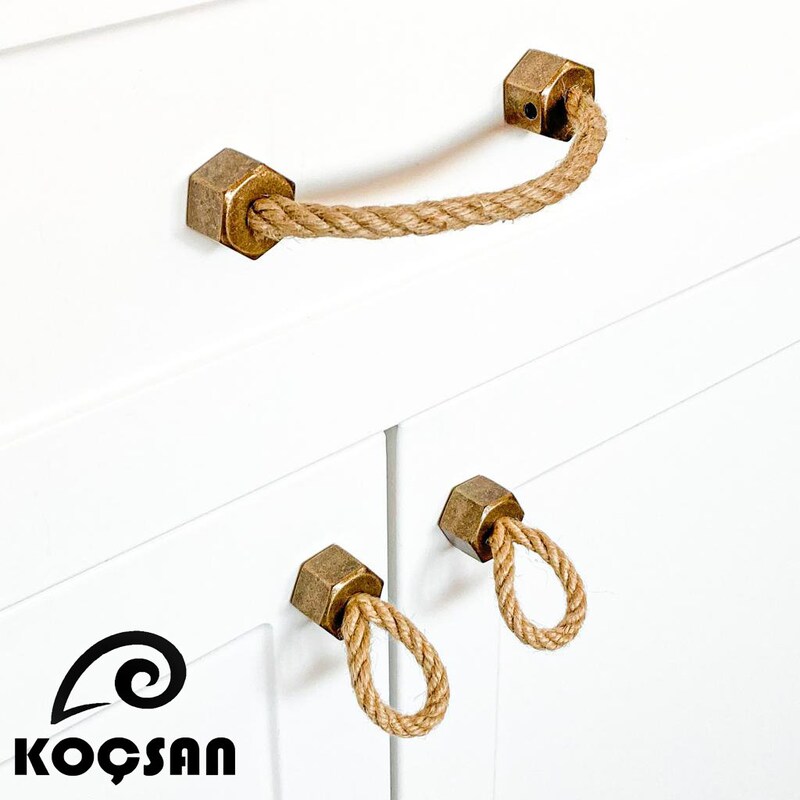 Rope Drawer Pulls - Etsy