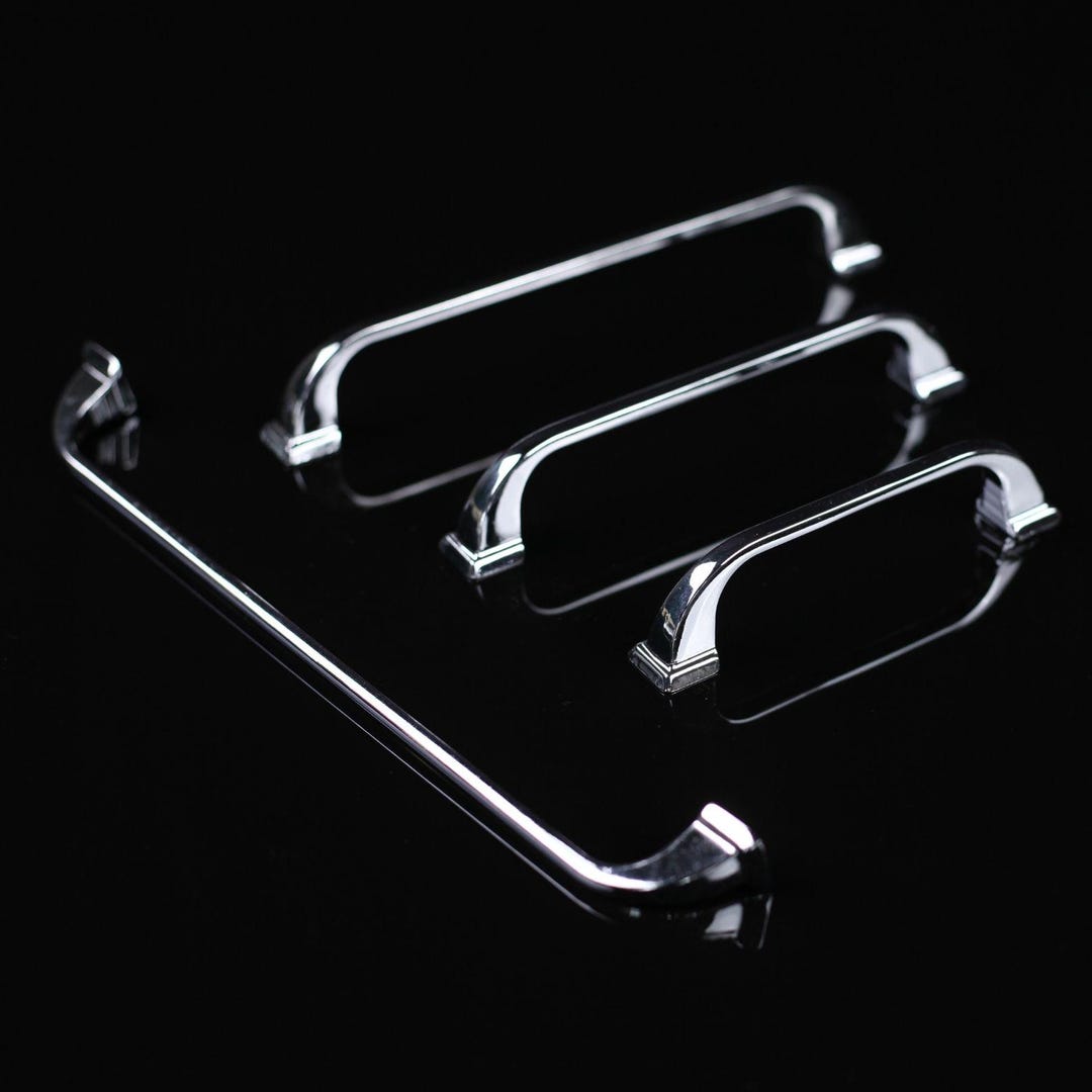 Chrome Cabinet Handles, Cabinet Knobs for Kitchens, Drawer & Cabinet ...