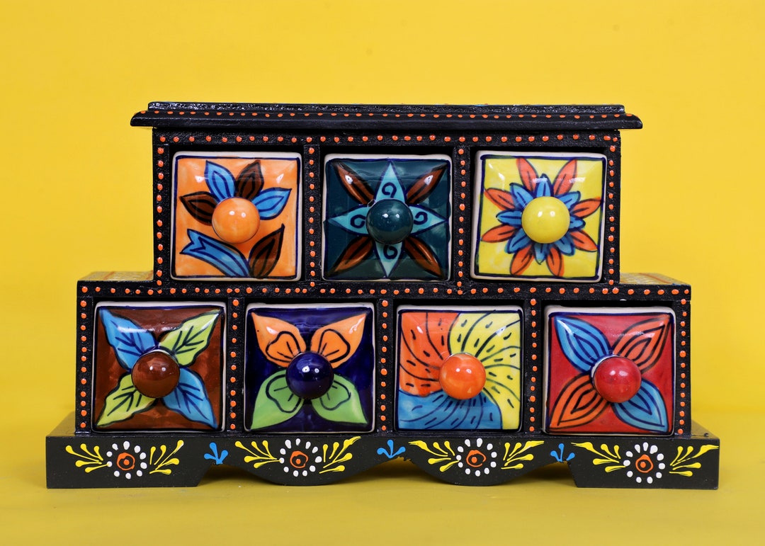 Boho Storage Box Boho Jewelry Box Decorative Storage Boxes - Etsy