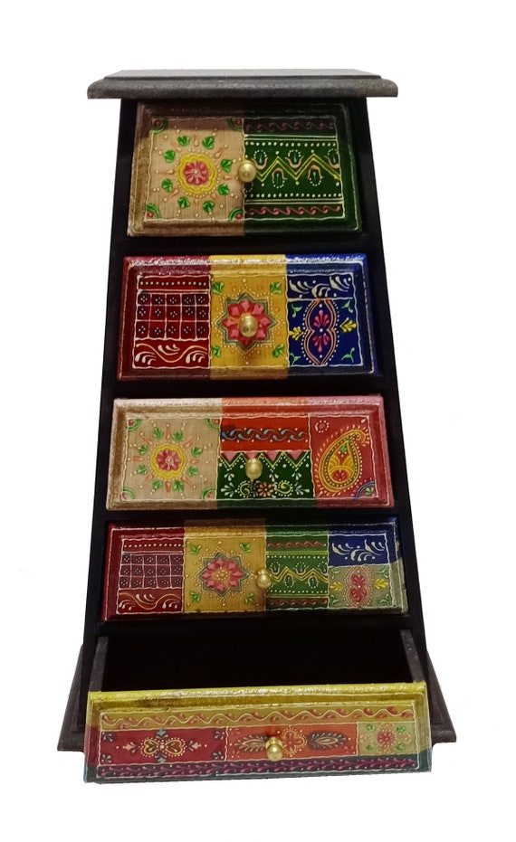 Drawer Small Chest of Drawers Spice Drawers Indian Mango | Etsy