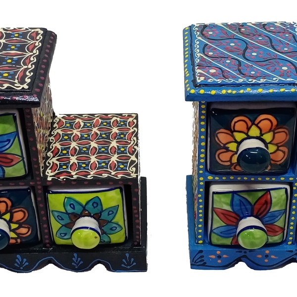 Ceramic Drawer Spice Box - Etsy