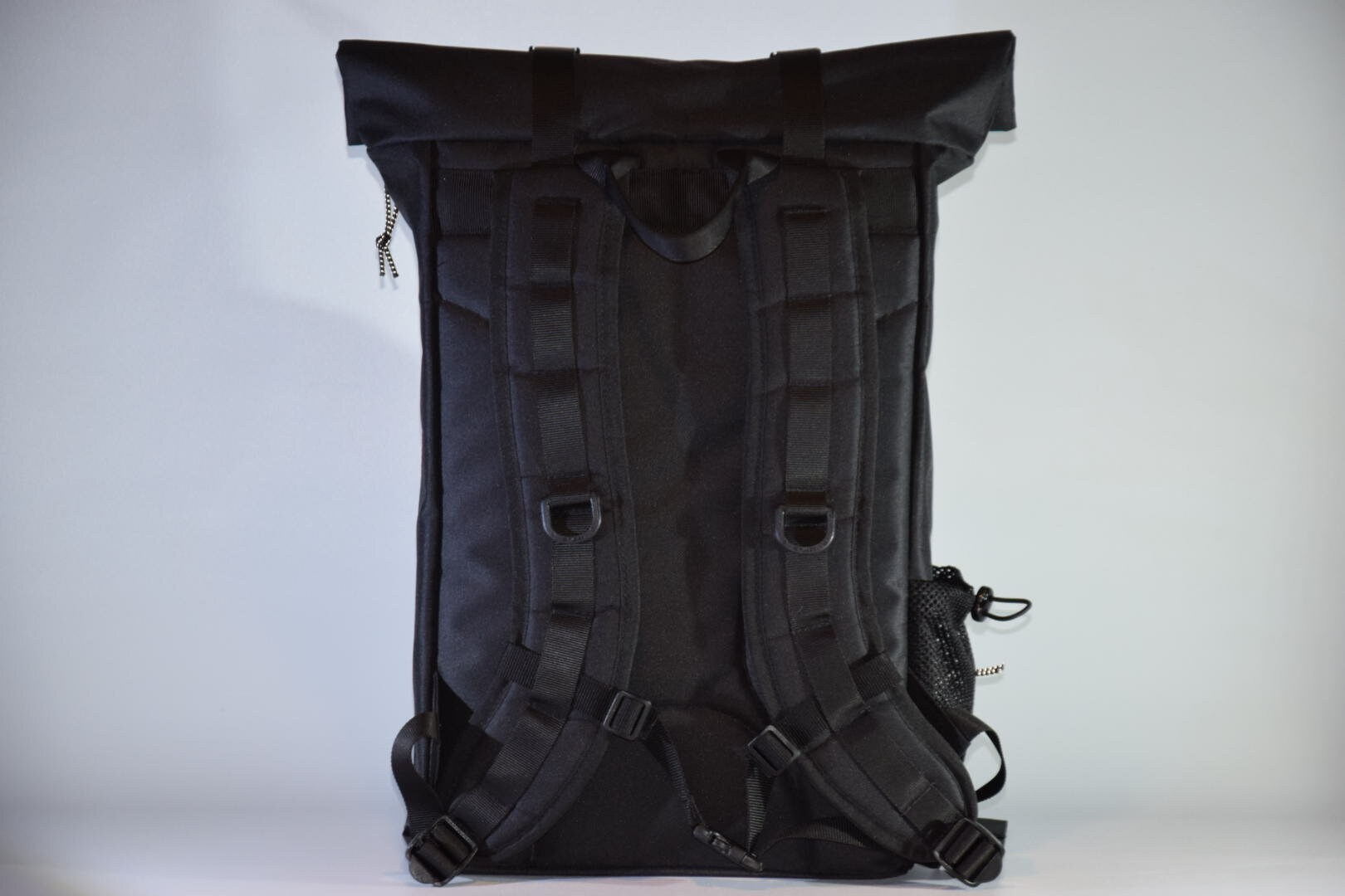 Alpha Roll Top Backpack, Laptop Backpack, Vegan Backpack , Black Bag ...