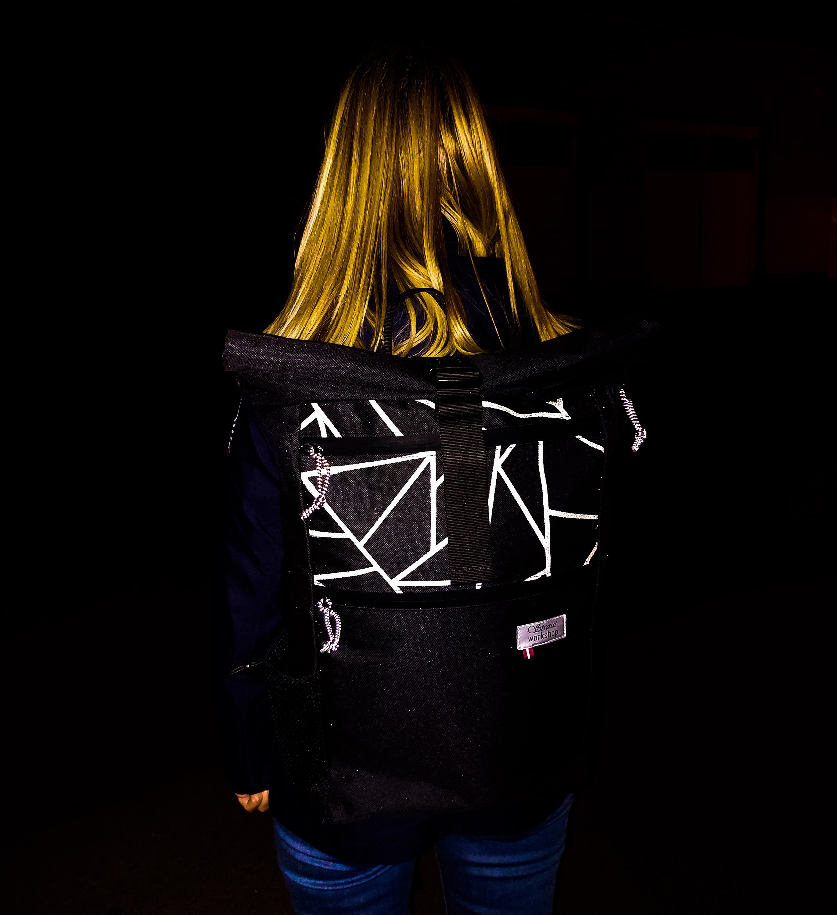 Alpha Roll Top Backpack, Laptop Backpack, Vegan Backpack , Black Bag ...