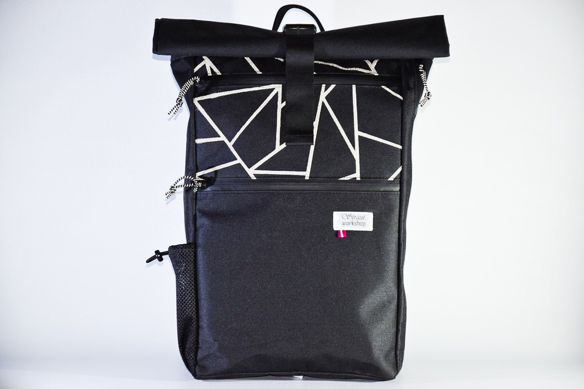 Alpha Roll Top Backpack, Laptop Backpack, Vegan Backpack , Black Bag ...