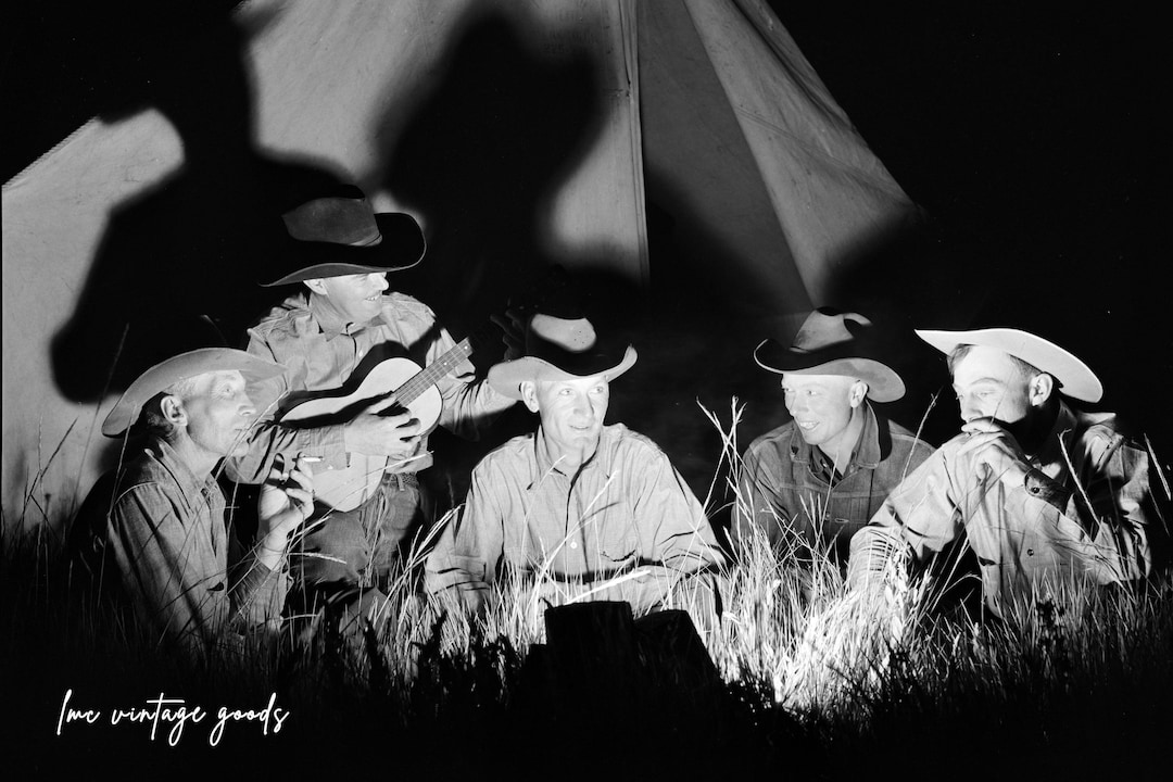 Singing Cowboys Photo Reprint | Vintage Americana | 1930s Ranch Hands ...