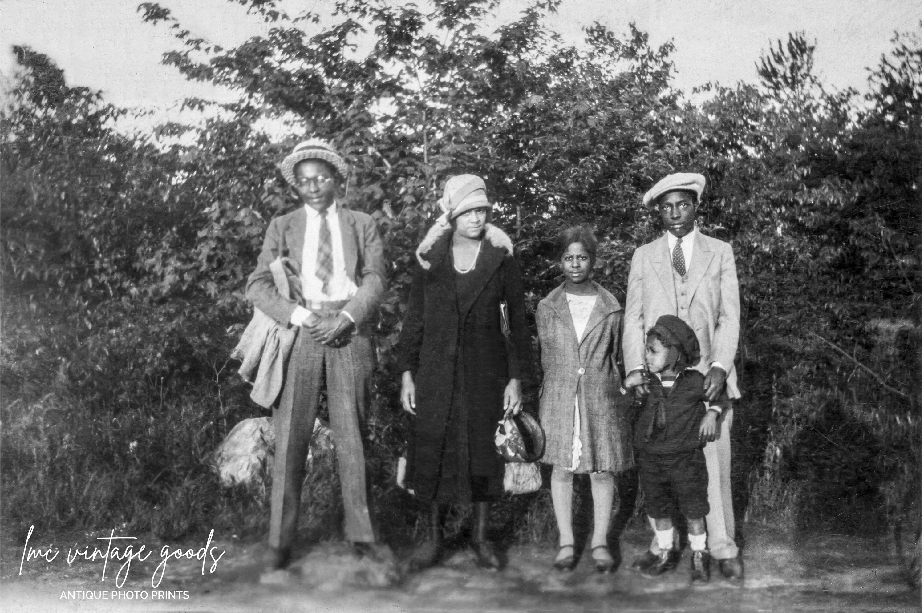 1920s African American Family Portrait Black Americana - Etsy