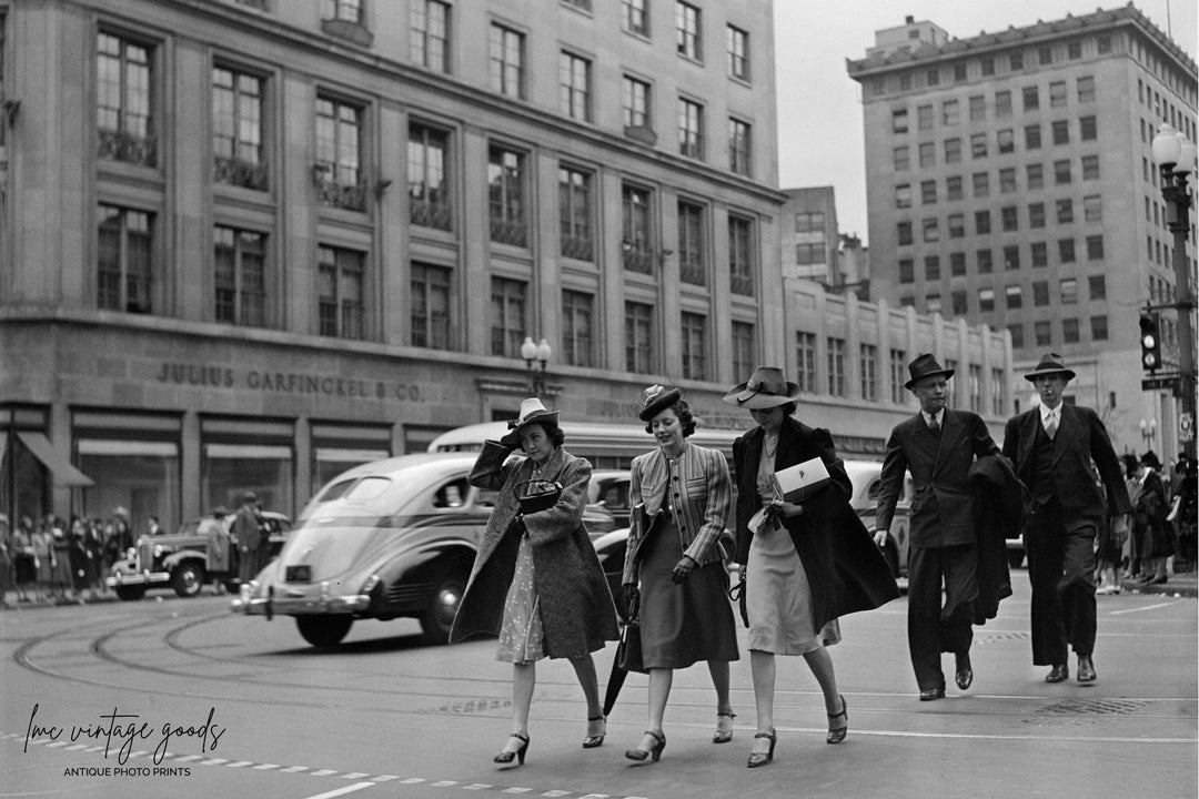 1940s Street Scene Photo Print | Garfinckel’s Department Store ...