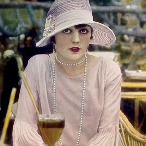 Pola Negri at Cafe De La Paix Photo Print | 1920s Silent Film Star ...