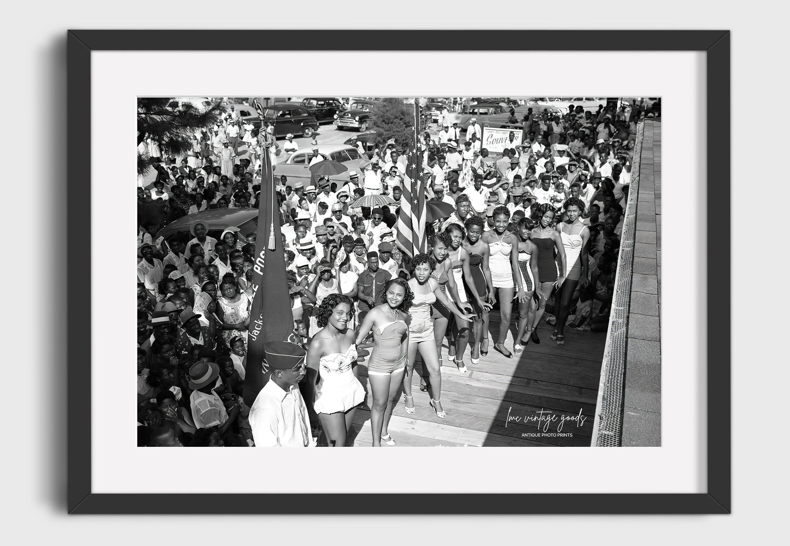 1950s Pageant Contestants Photo Print Vintage Black - Etsy