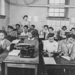 Typing Class Photo Print | Black Americana | 1930s African American ...