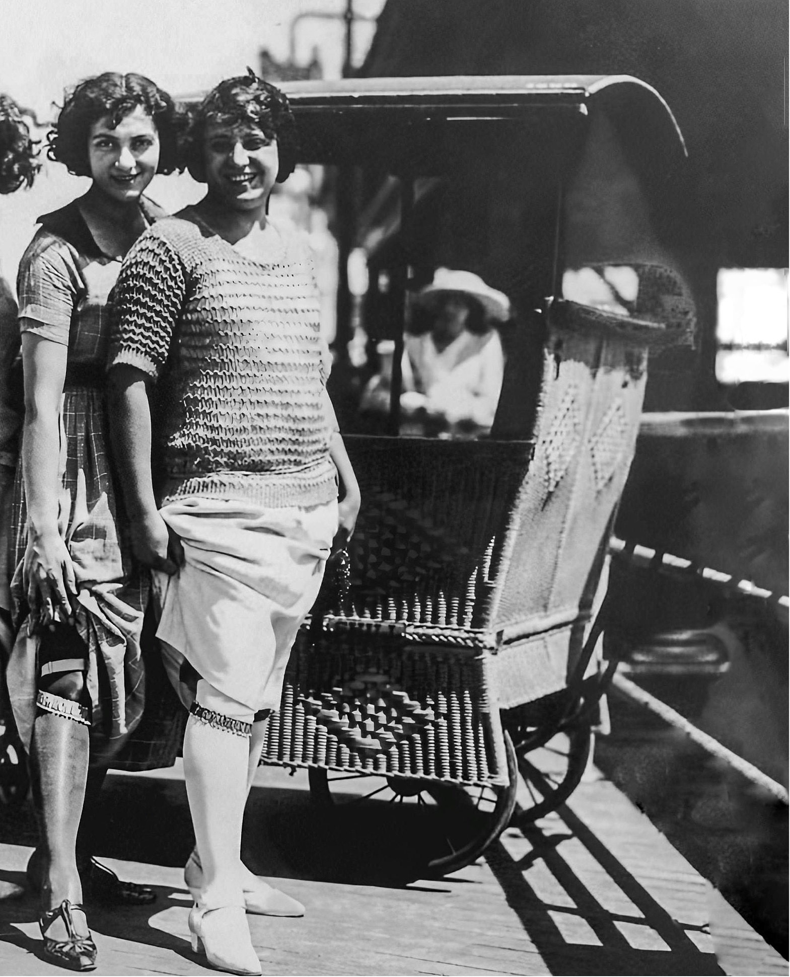 1928 Vintage Young Flappers Showing Garters Photo Reprint - Etsy