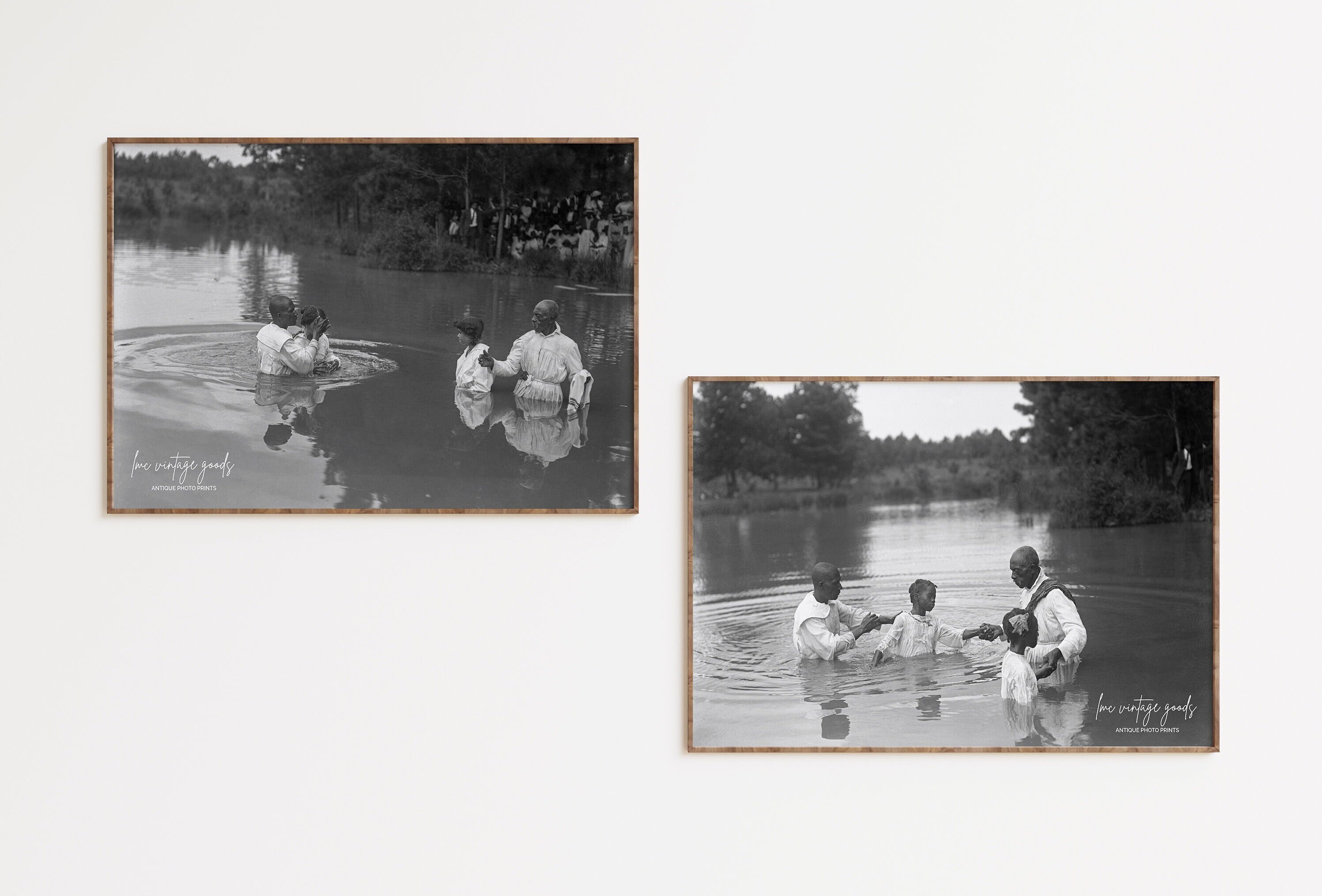 African American Baptism Vintage Photo Prints Black Americana Black ...
