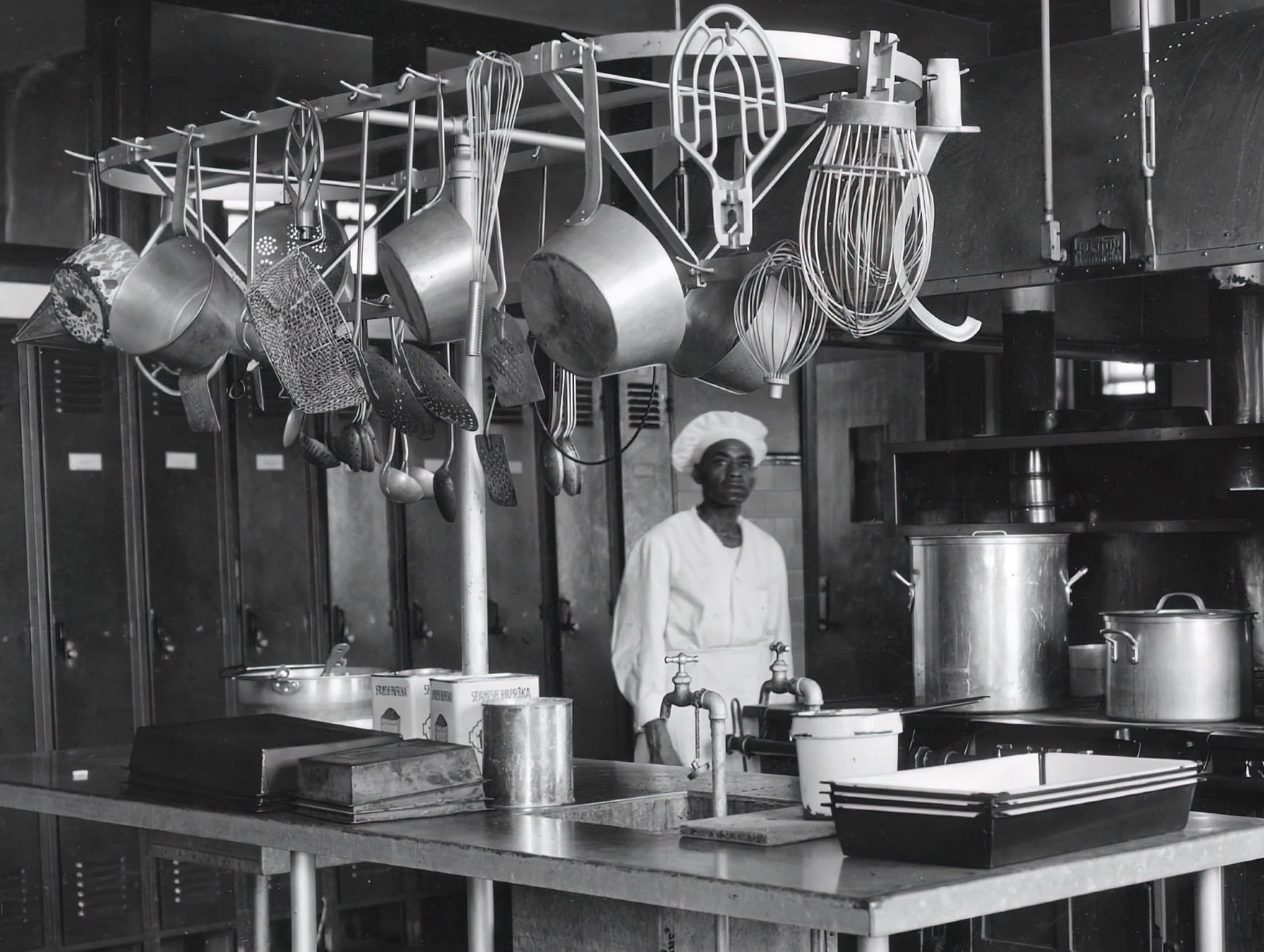 African American Chef in Kitchen Photo Print Black Americana Kitchen ...