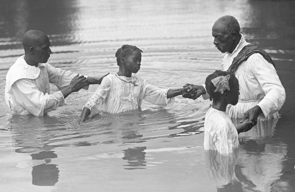 1910 African American Baptism Vintage Photo Reprint Black | Etsy