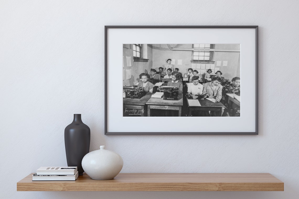 Typing Class Photo Print | Black Americana | 1930s African American ...