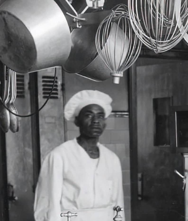 African American Chef in Kitchen Photo Print Black Americana Kitchen ...