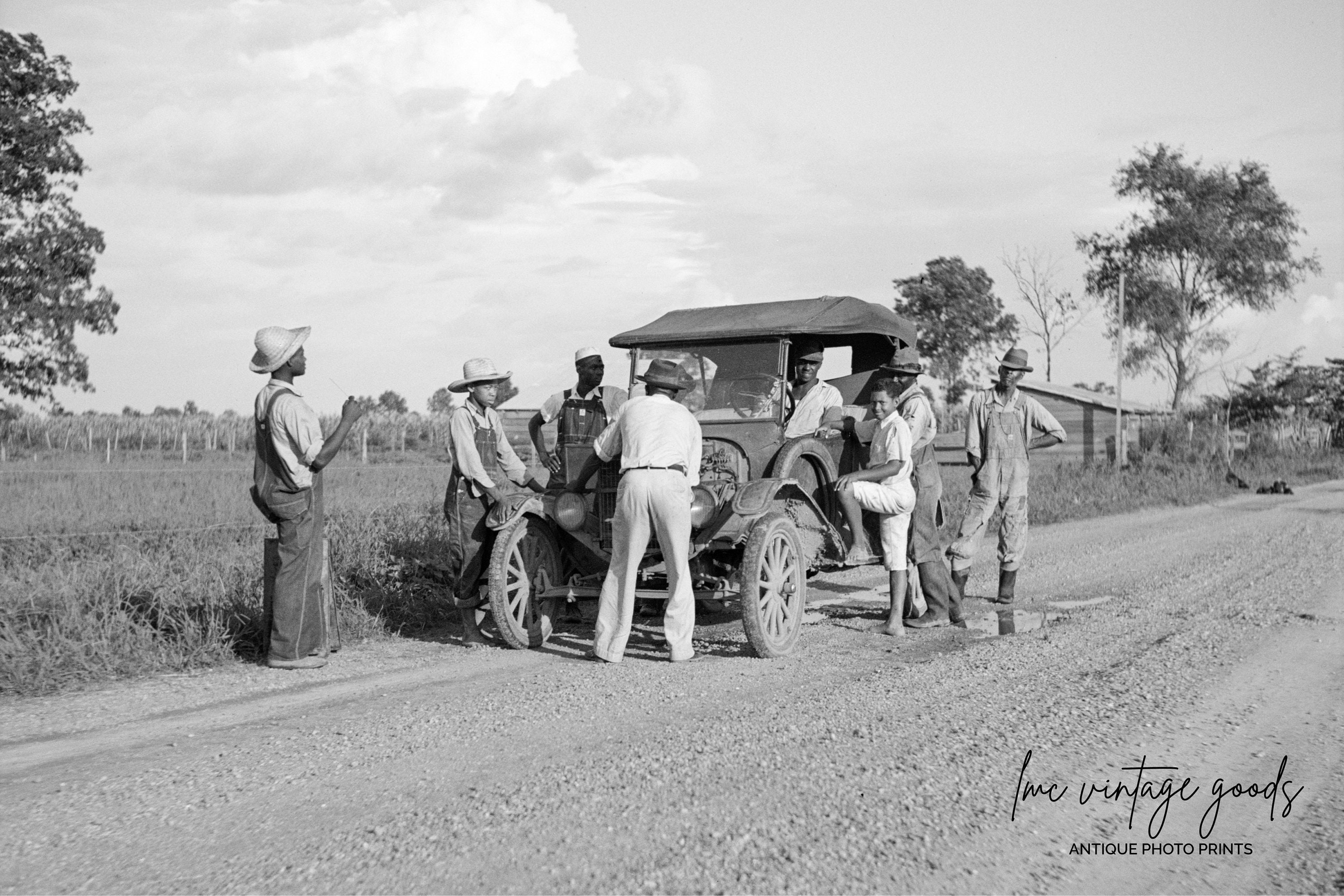 Shade Tree Mechanic Photo Print | Vintage Black Americana | Car Repair ...