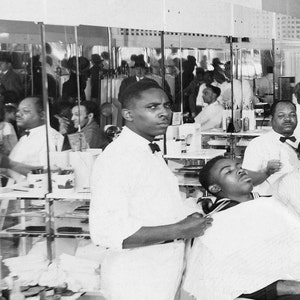 1930s Barbershop With Patrons 1935 Vintage Photo Print| Black Americana ...