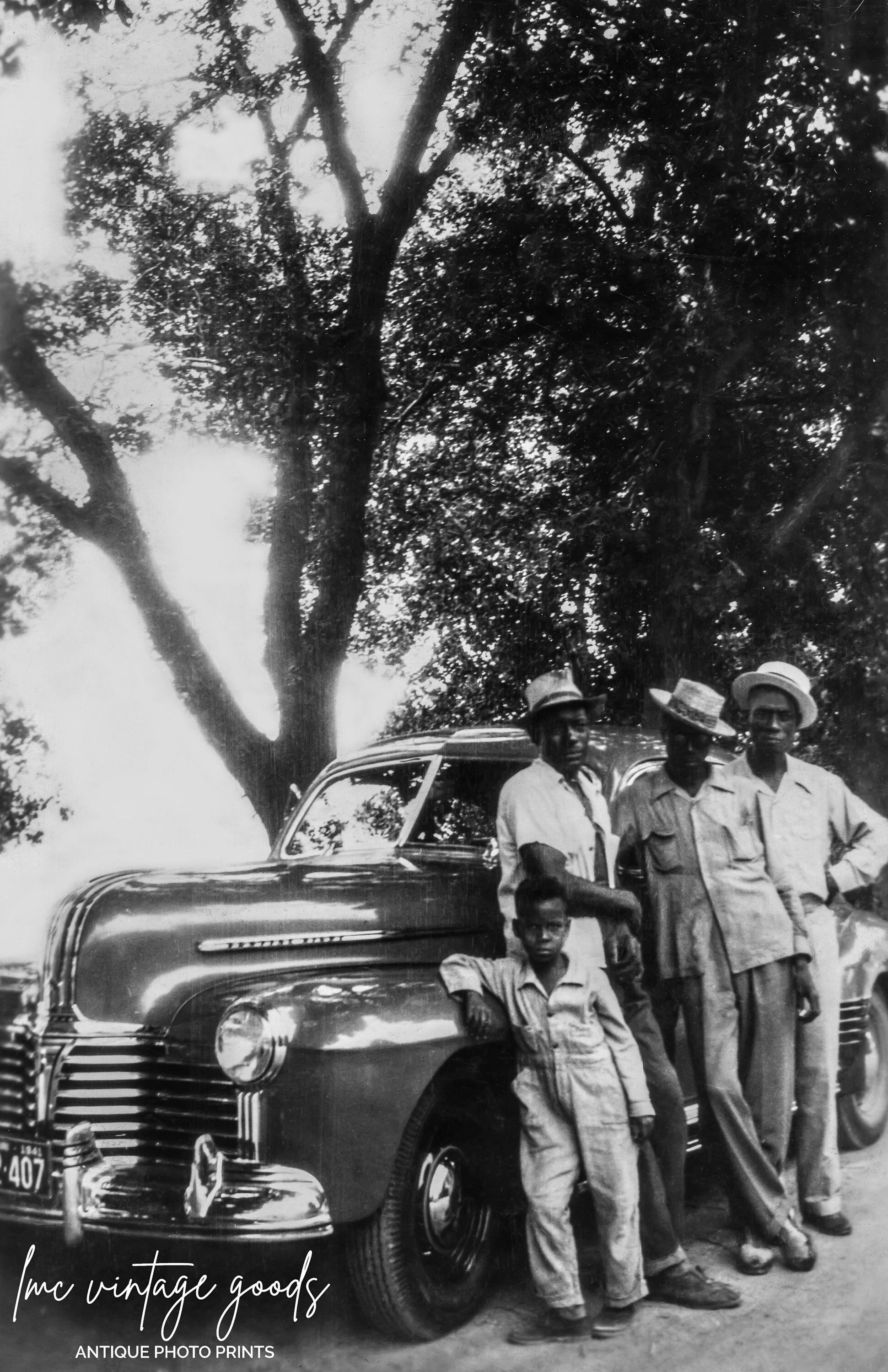 Men in Work Clothes Photo Print Black Americana 1940s Blue Collar ...