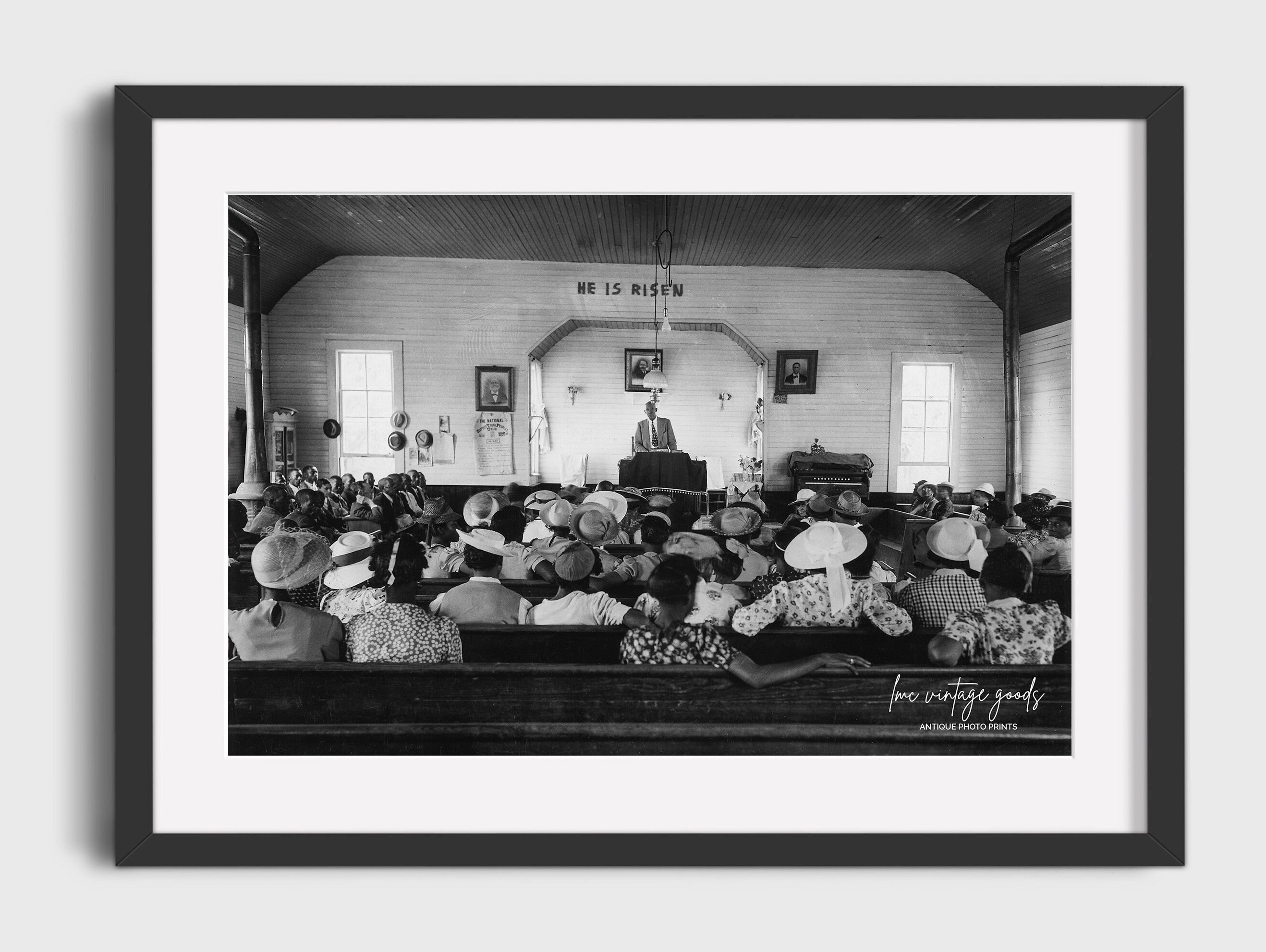 1940s Sunday Service Photo Print | Black Americana | Black Church ...