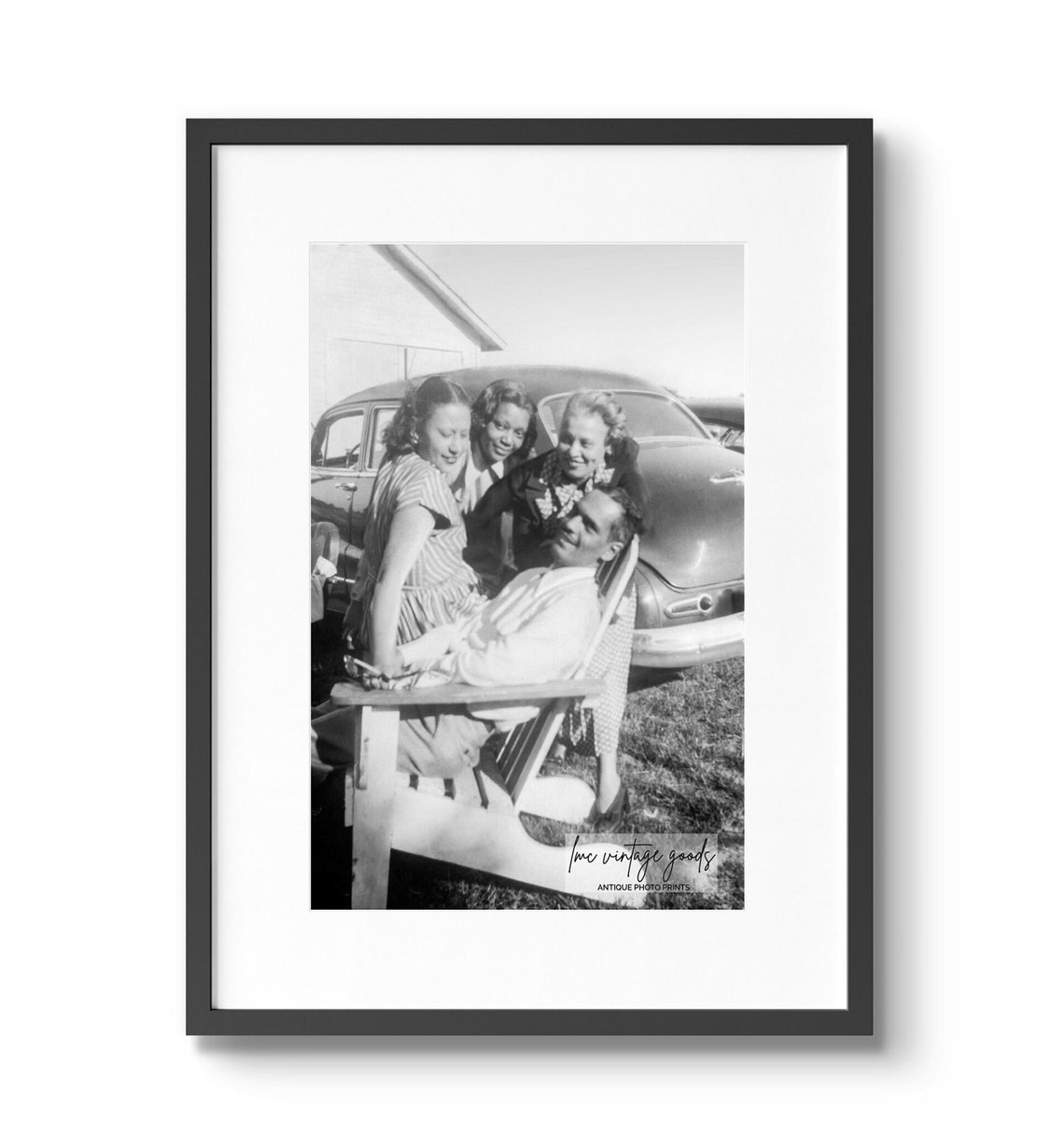 1950s Ladies Man With Adoring Women Photo Vintage Black - Etsy