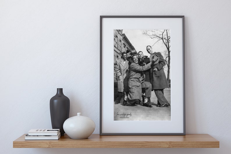 Handsome Young Men Photo Print | Vintage Black Americana | Friends ...