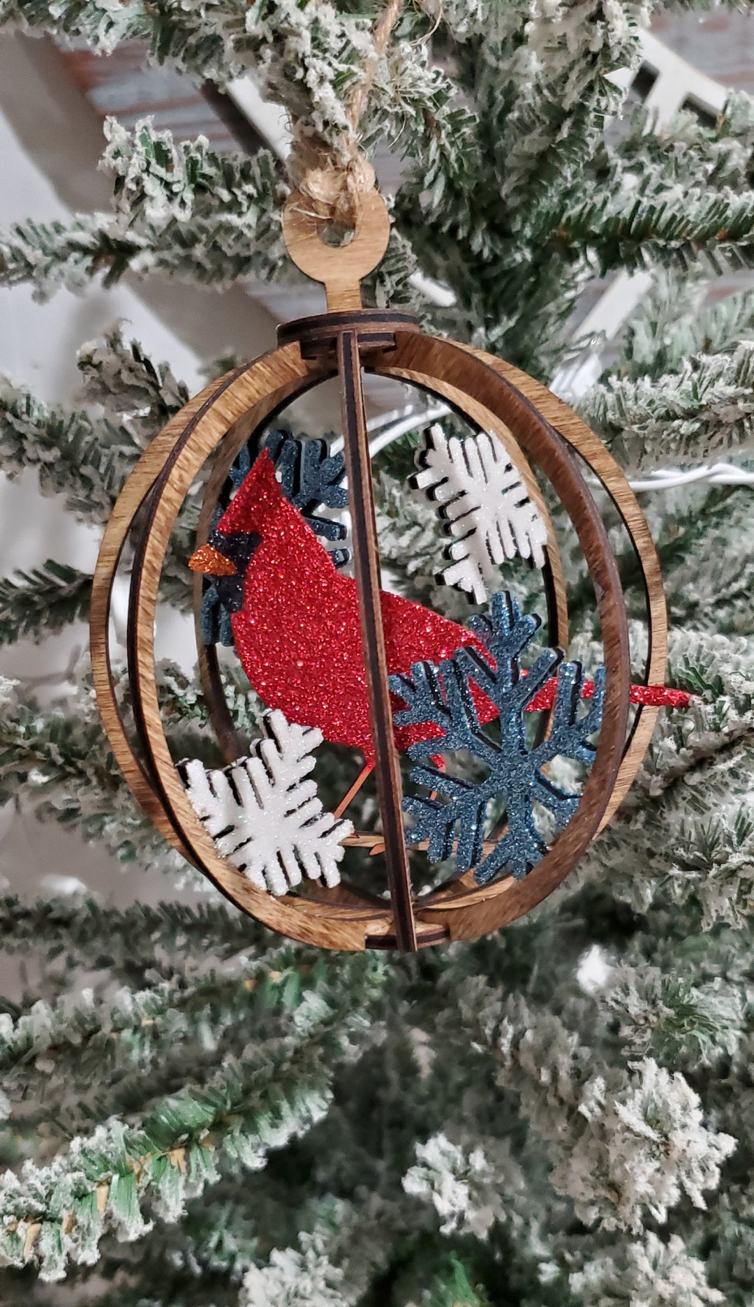 3D Cardinal Ornament SVG FILE for Glowforge and Other Laser Machines - Etsy