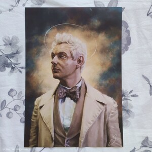 The Fallen Angel and the Good Demon, Aziraphale and Crowley / Art Print ...