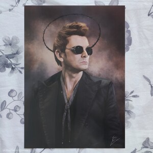 The Fallen Angel and the Good Demon, Aziraphale and Crowley / Art Print ...